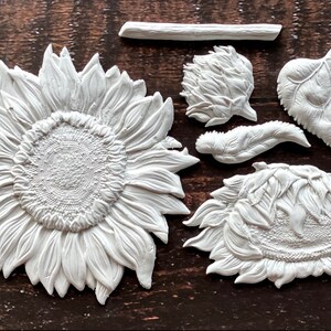 IOD Sunflower Decor Mould, Flower Casting Mould for Crafts, Craft ...