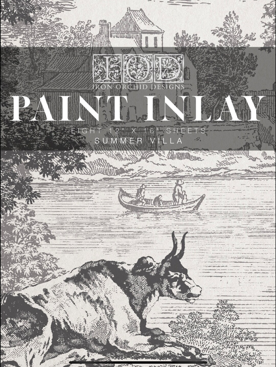 IOD Summer Villa Paint Inlay Sheet, Paint Transfers for Crafts, Craft ...