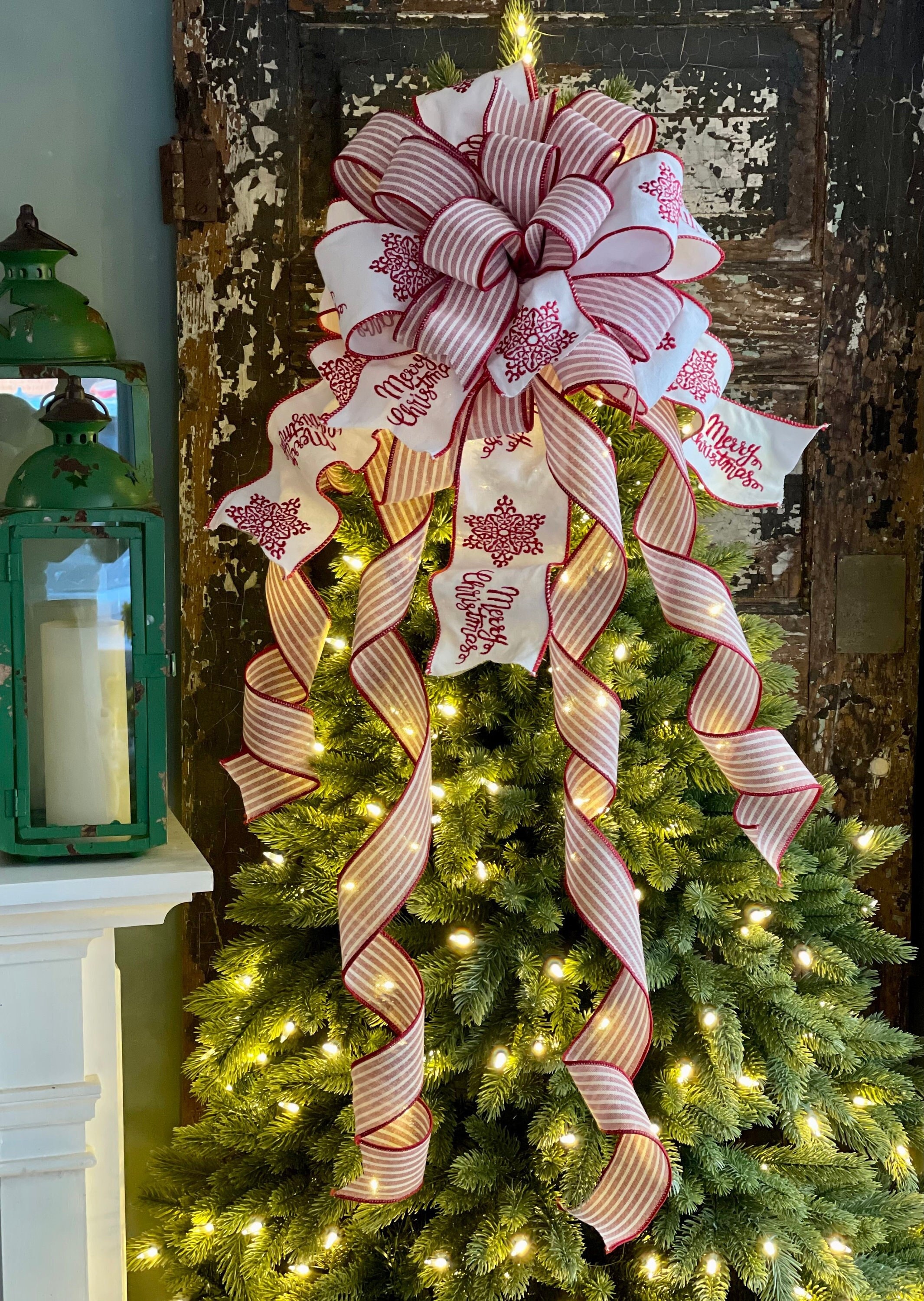 Christmas Tree Ribbon Toppers