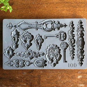IOD Lock & Key Decor Mould, Casting Mould for Crafts, Craft Supply ...