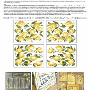 IOD Lemon Drops Rub on Transfer Sheet, Transfers for Crafts, Craft ...