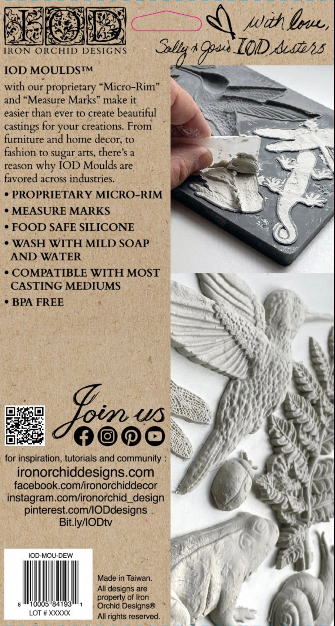 IOD Dewdrop Pond Decor Mould, Casting Mould for Crafts, Craft Supply ...