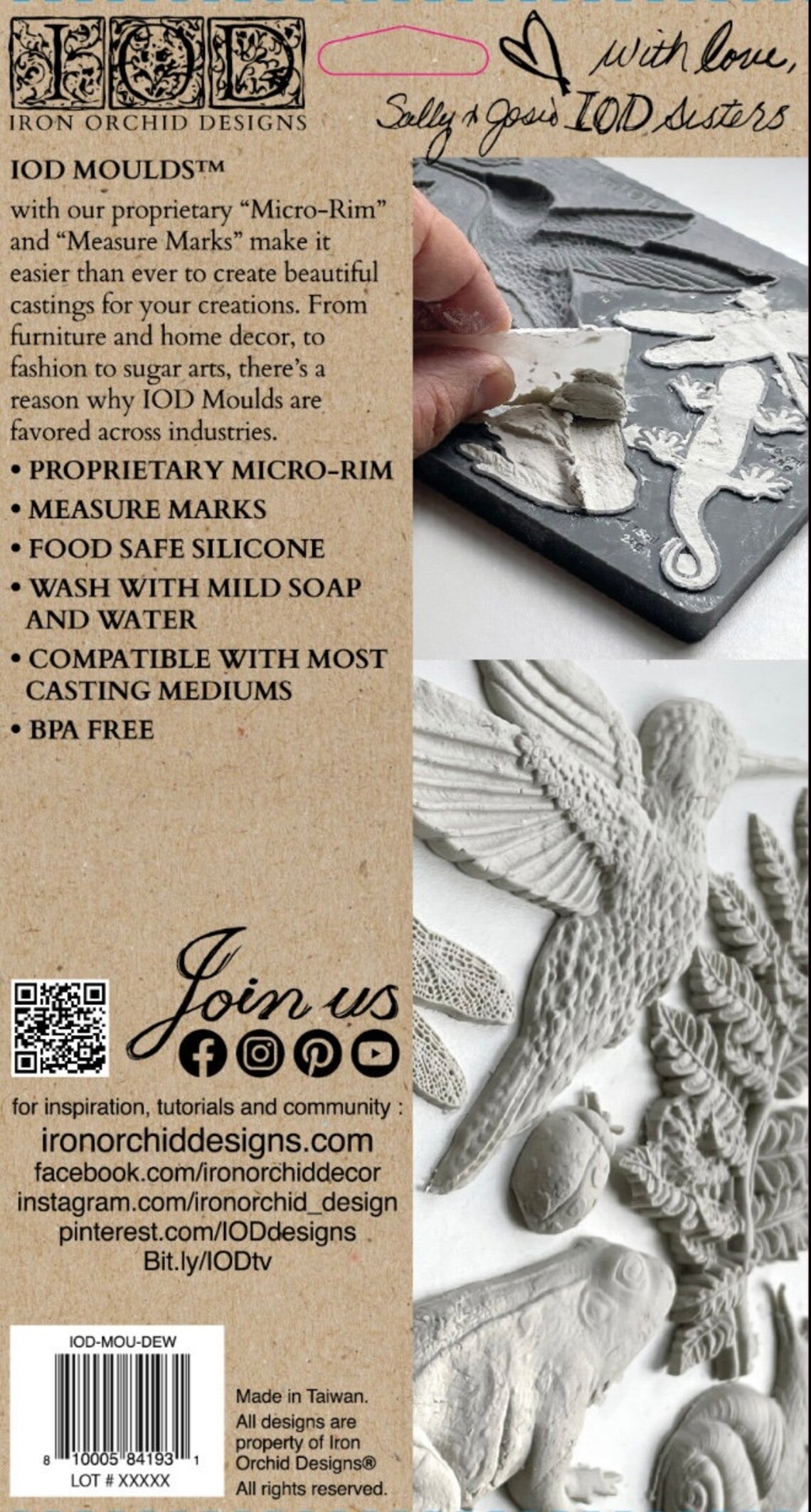 IOD Dewdrop Pond Decor Mould, Casting Mould for Crafts, Craft Supply ...