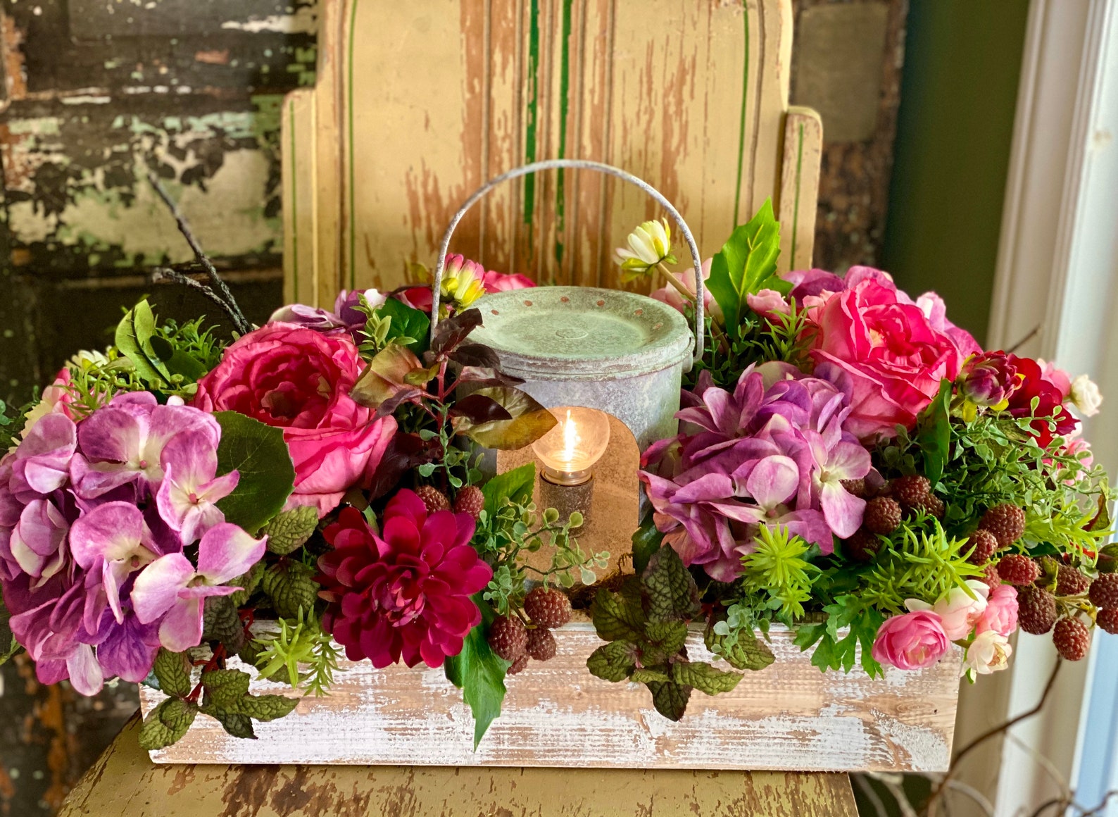 The Claudine French Country Centerpiece for Dining Table - Etsy