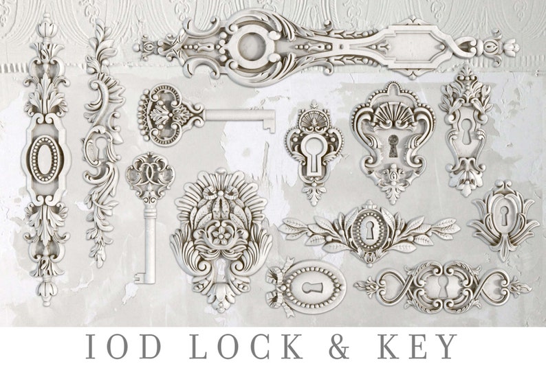 IOD Lock & Key Decor Mould Casting Mould for Crafts Craft - Etsy