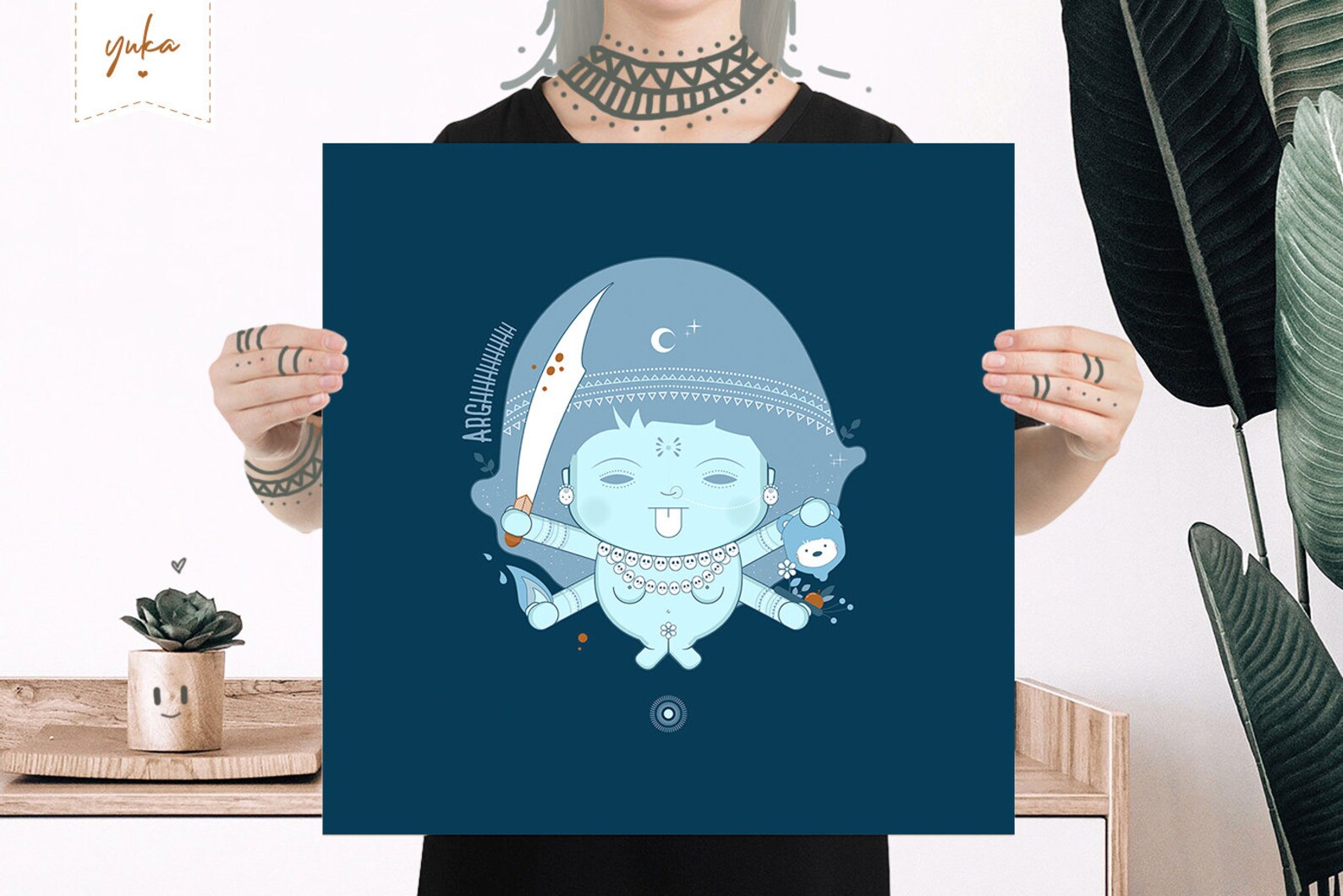 Baby Kali Illustration / Art Print / Home Decor Yuka Baby | Etsy