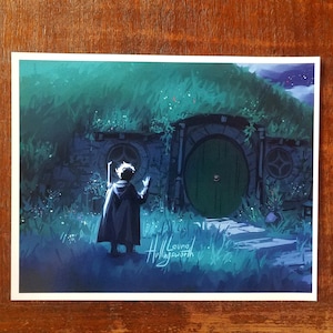 The Lord of the Rings Print - Frodo's Goodbye to Bag End - Etsy
