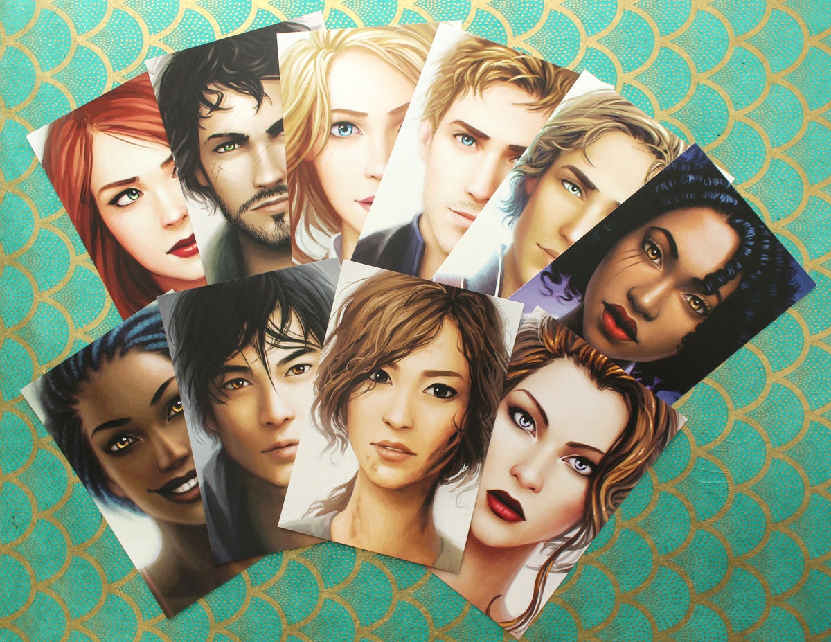 Set of 10 Lunar Chronicles Portrait Postcards - Etsy Canada