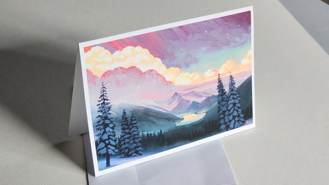 Folded Greeting Card With Envelope - Donner Lake, Truckee, Sierra ...