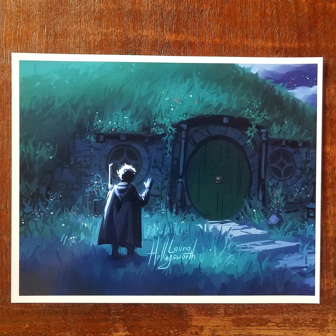 The Lord of the Rings Print - Frodo's Goodbye to Bag End - Etsy
