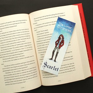 Scarlet Benoit Double Sided Bookmark - the Lunar Chronicles - Etsy