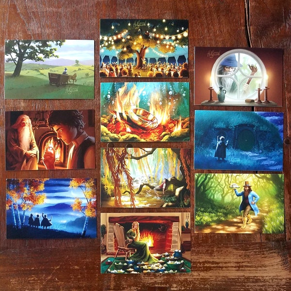 Lord of the Ring Postcards - Etsy