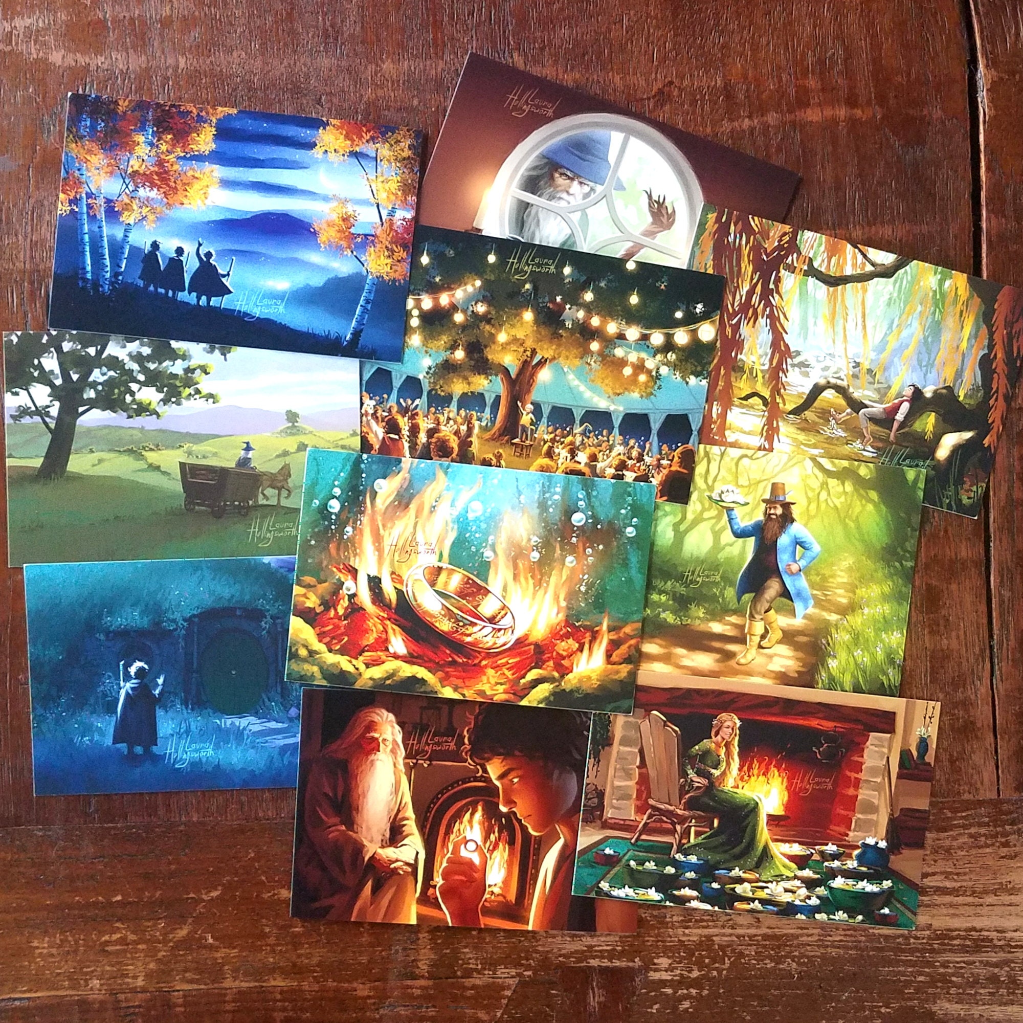 The Lord of the Rings Set of 10 Postcards - Etsy