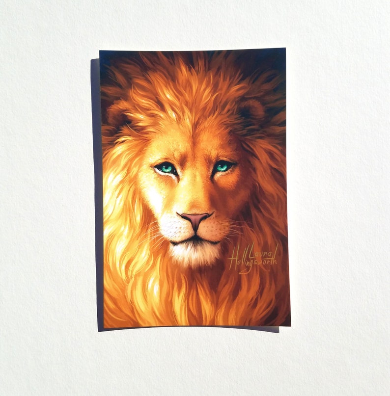 Chronicles of Narnia Aslan Portrait Poster - Etsy