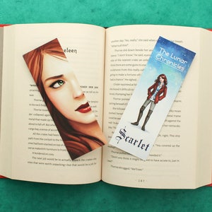 Scarlet Benoit Double Sided Bookmark - the Lunar Chronicles - Etsy