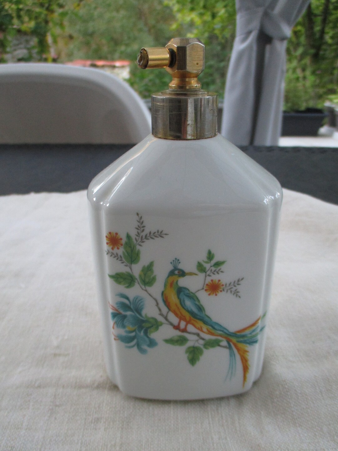 Great JAC, Porcelain Limoges FRANCE Bird Vintage Parfume Atomizer ...