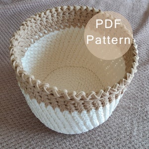 CROCHET PATTERN - Laundry Hamper Crochet Pattern, Large Crocheted ...
