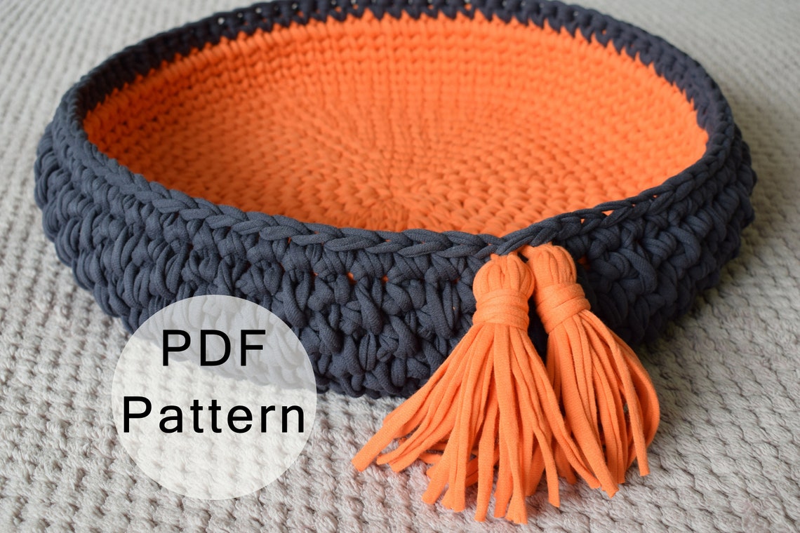 Crochet PATTERN Crochet Cat Basket Pet Crochet Bed Cat | Etsy