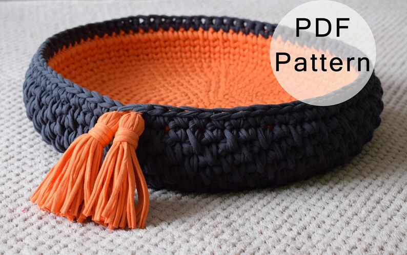 Crochet PATTERN Crochet Cat Basket Pet Crochet Bed Cat | Etsy