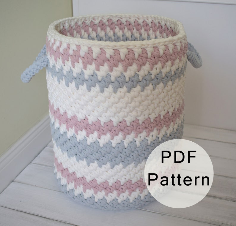 CROCHET PATTERN Crochet Basket Pattern Crochet Hamper | Etsy