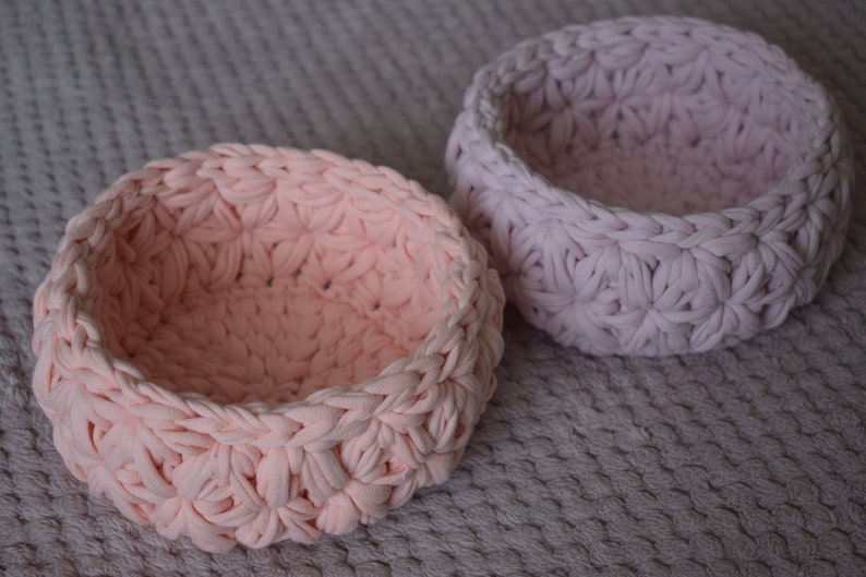Open Work Basket CROCHET PATTERN - Jasmine Stitch Basket Tutorial ...