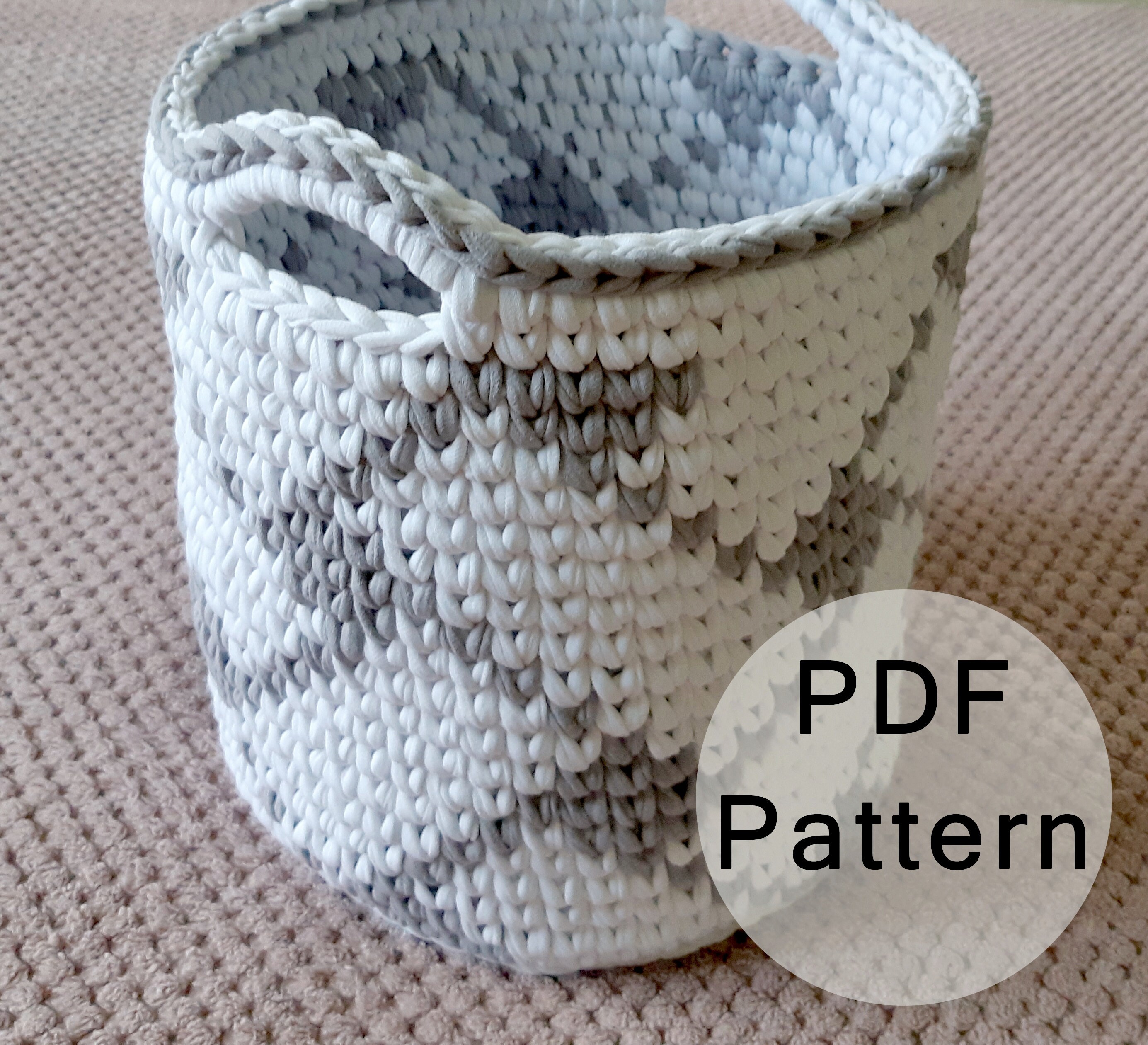 CROCHET PATTERN Crochet Basket Pattern Interior Basket - Etsy