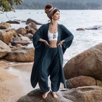 Upcycled Gold Fringed Duster. Kimono. Plus Size - Etsy