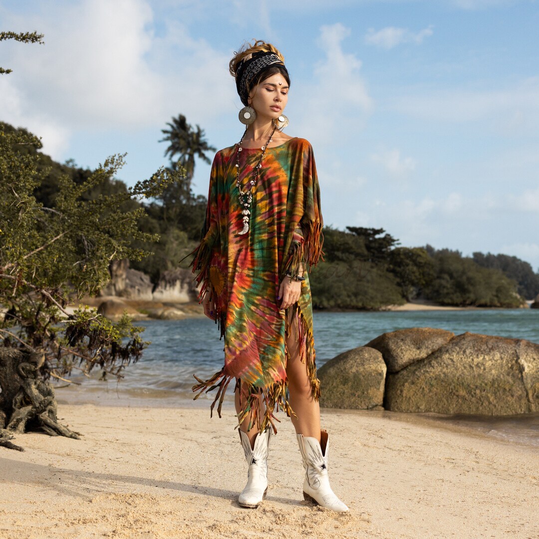 Enchanted Earth - Arlo: Vintage Inspired Tiedye Poncho for Your True ...