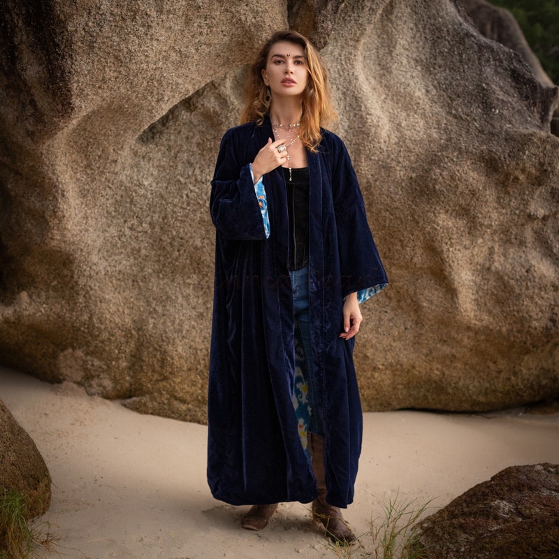 Velvet Kimono Jacket - Etsy