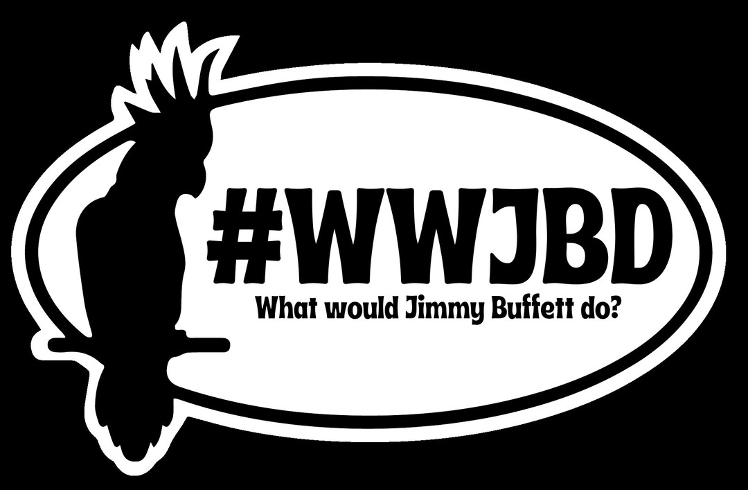 WWJBD What Would Jimmy Buffett Do Sticker - Etsy