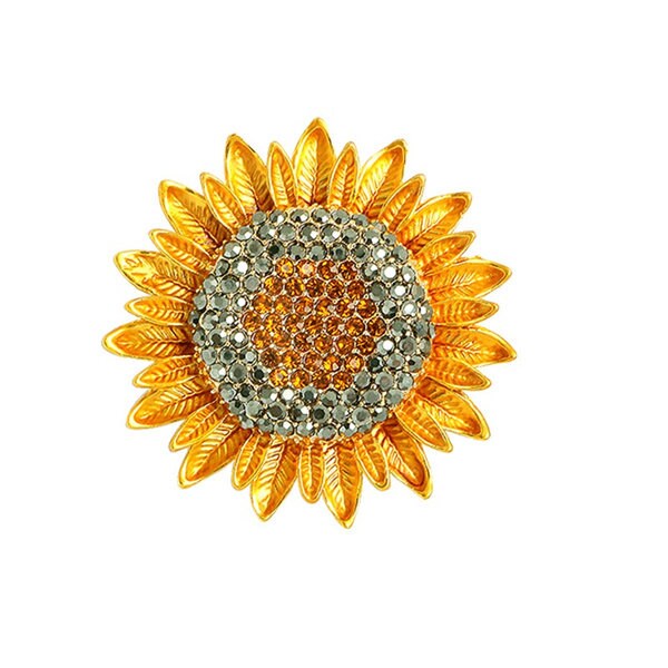 Sunflower Brooch - Etsy