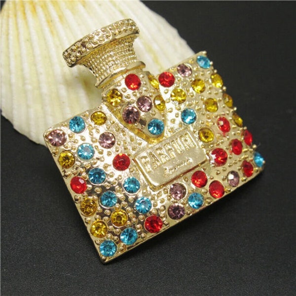 Perfume Bottle Brooch - Etsy