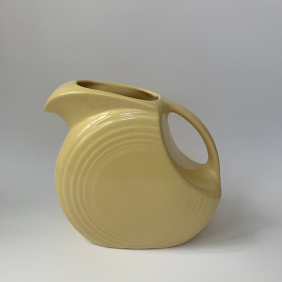 Mid-Century Yellow Fiesta 6 Inch Pitcher Homer Laughlin Juice Vintage ...
