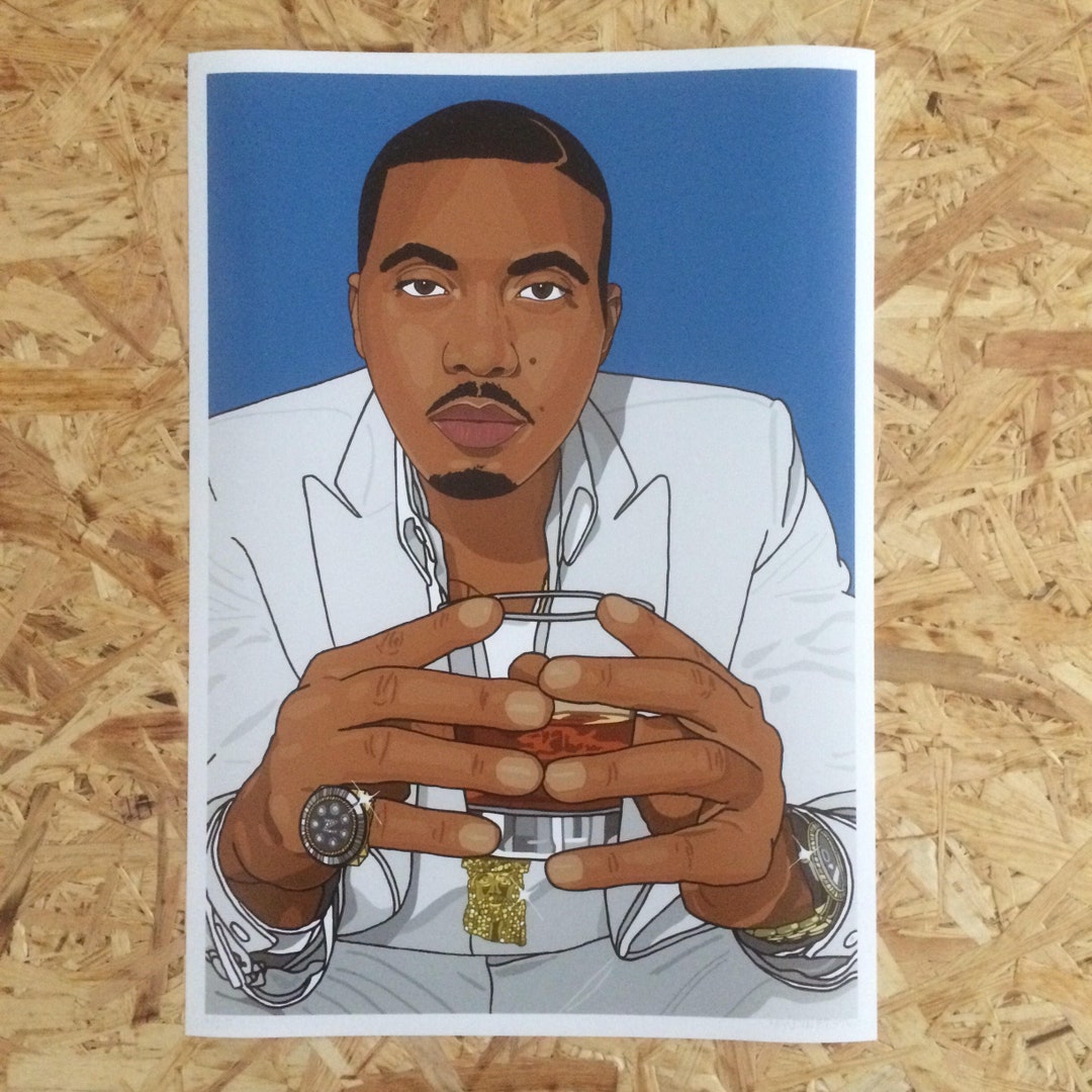 Nas Portrait - Etsy