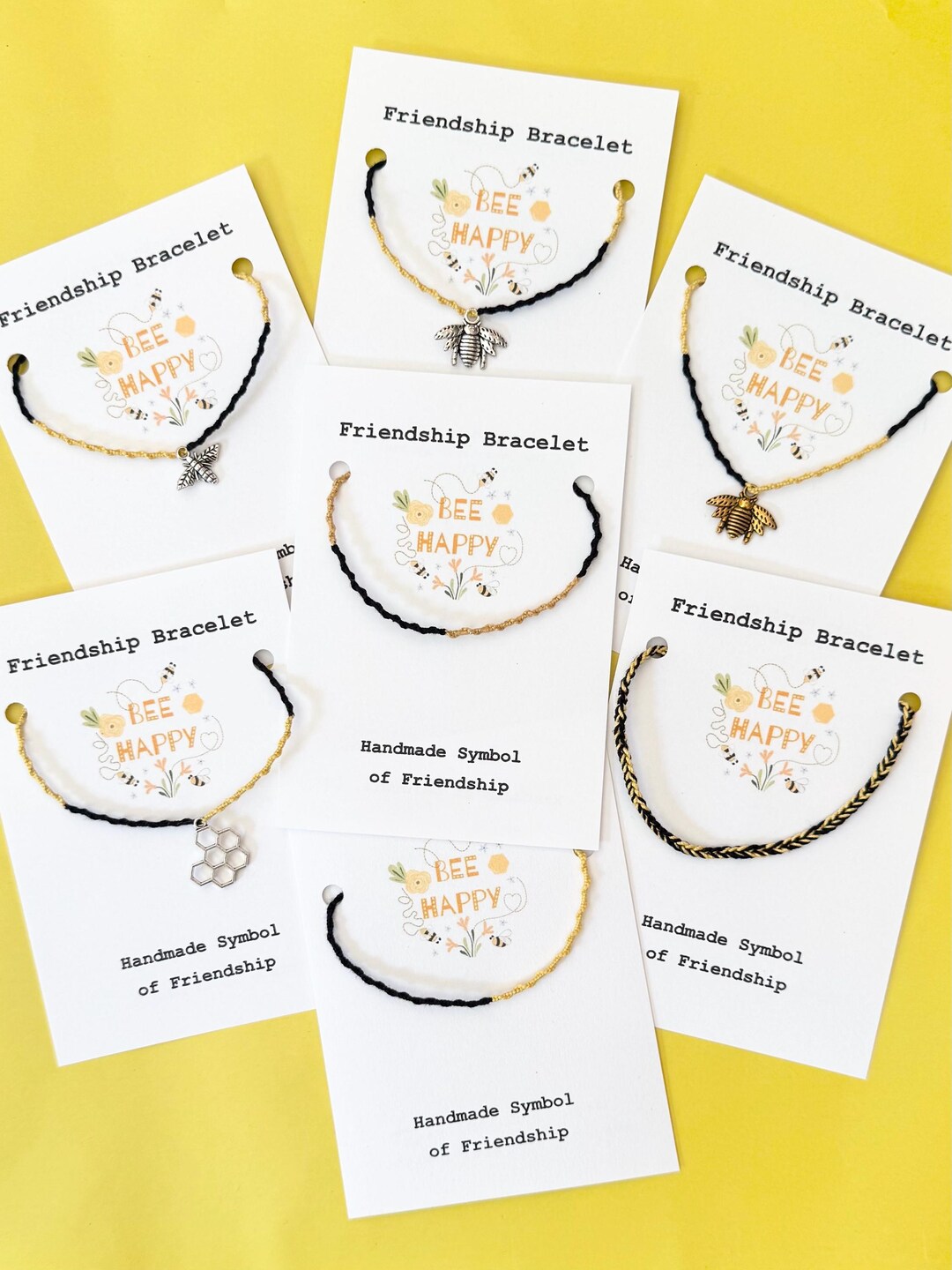 Bee Happy Bracelet — Save the Bees, Beekeeper, Honey Bee, Friendship ...