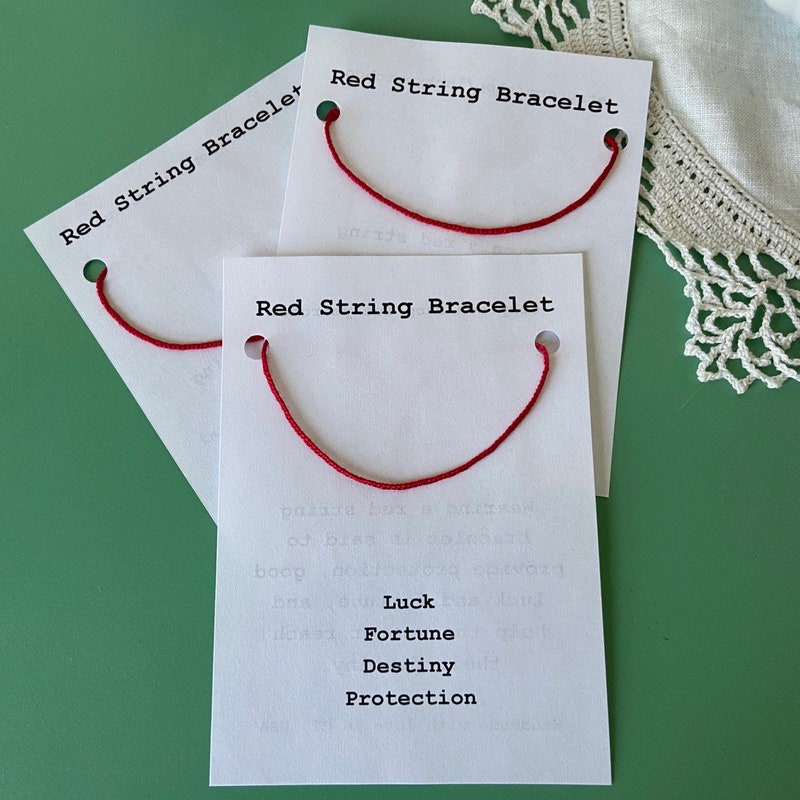 Red String Bracelet - Etsy