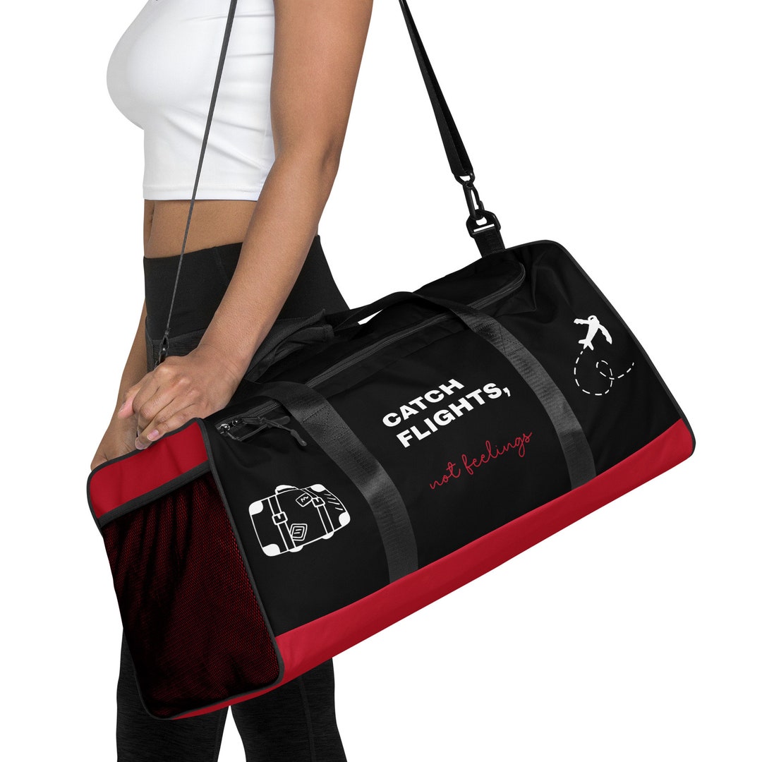 Duffle Bag Kids Bag Red White Black Travel Bag Weekend Bag Girls Trip ...