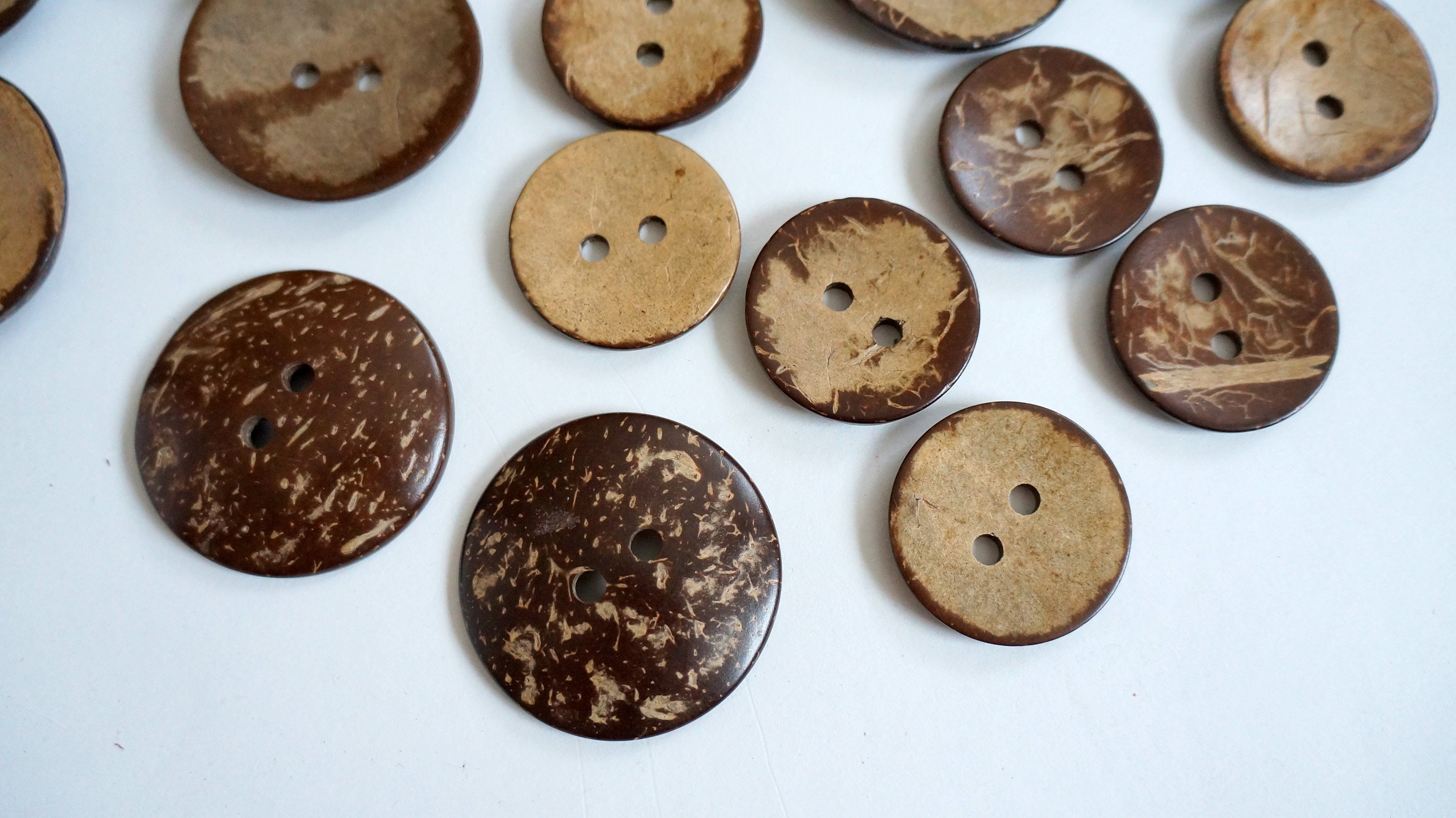 Coconut Buttons Set Extra Large 20 Buttons 100 Grams LARGE | Etsy