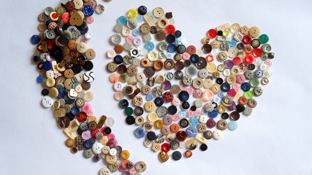 Mix Buttons Set Multicolor 200 Pieces Different SMALL 100 - Etsy