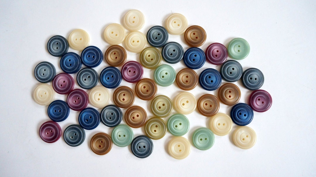 Buttons Set 140 Buttons 50 Pieces Multicolor 100 Grams LARGE Creative ...