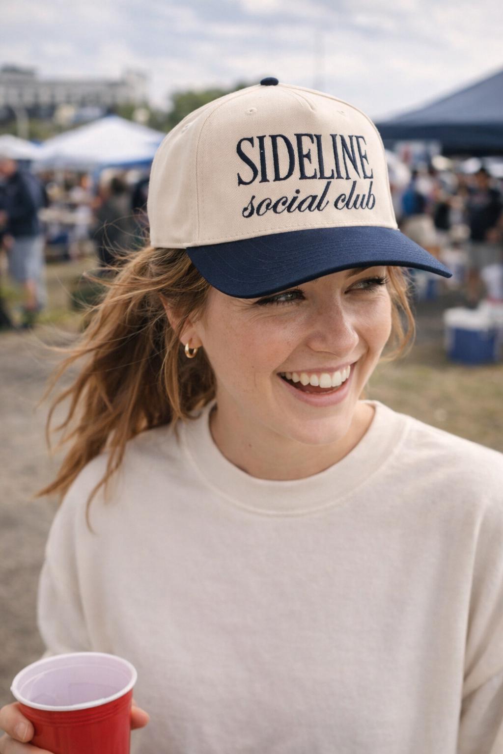 Custom Embroidered Hat Sideline Social Club – Game Day Baseball Cap ...