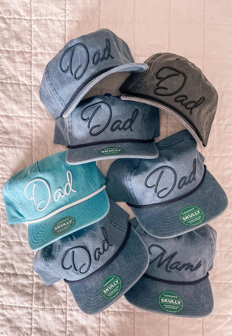 Embroidered Dad Hat Rope, Custom Mama Baseball Hat, 5 Panel Cap, Neon ...