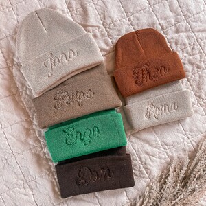 Embroidered Beanie for Kids, Custom Name Hat, Personalized Toddler ...