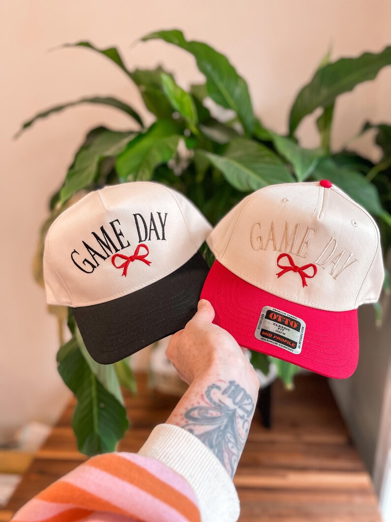 Game Day Embroidered Baseball Hat, Custom Embroidered Hat Snap Back ...