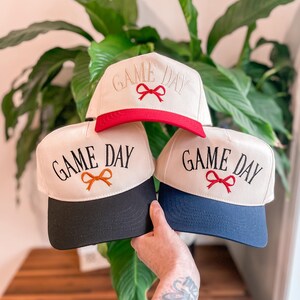 Game Day Embroidered Baseball Hat, Custom Embroidered Hat Snap Back ...