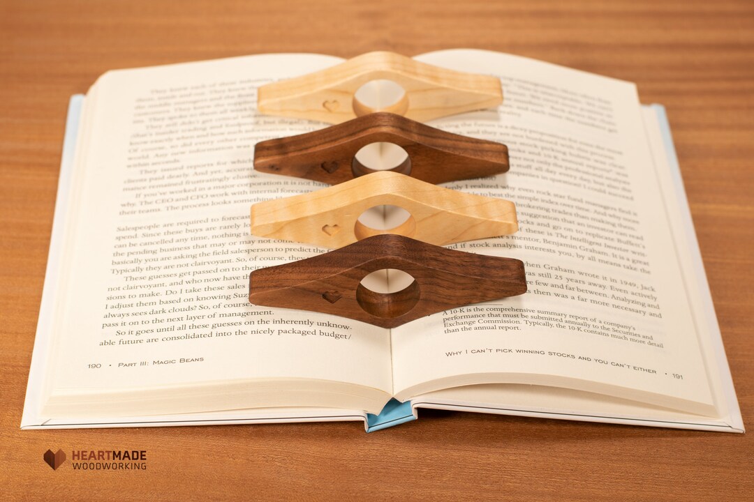 Wood Book Spreader - Book Flattener - Walnut or Maple - Etsy