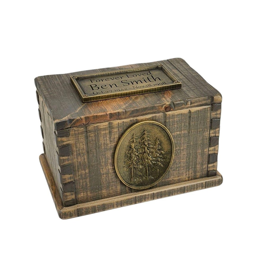 Rustic Woodsman Dovetail Urn / Handcrafted Pine Cremation Urn / Wood ...