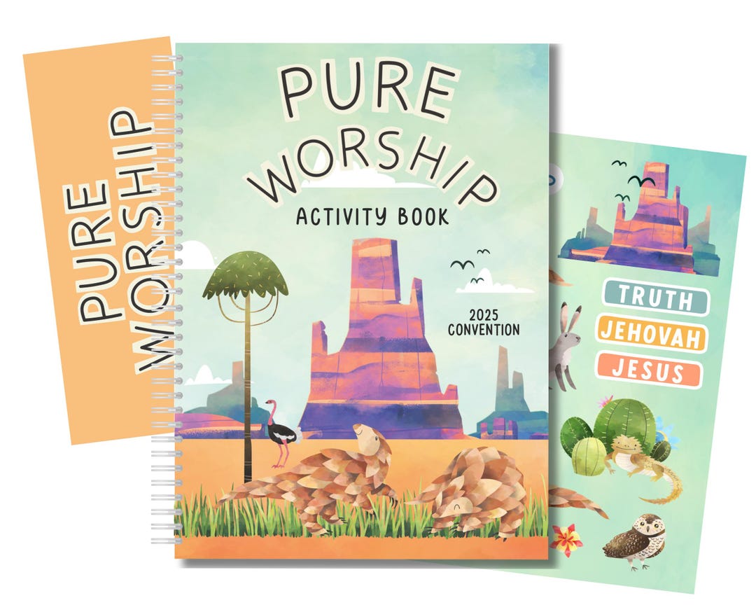 Pure Worship Kids Activity Book FREE Sticker & Bookmark 2025 Convention ...