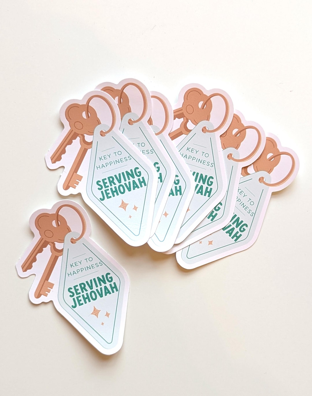 Serving Jehovah Key to Happiness Sticker JW - Etsy
