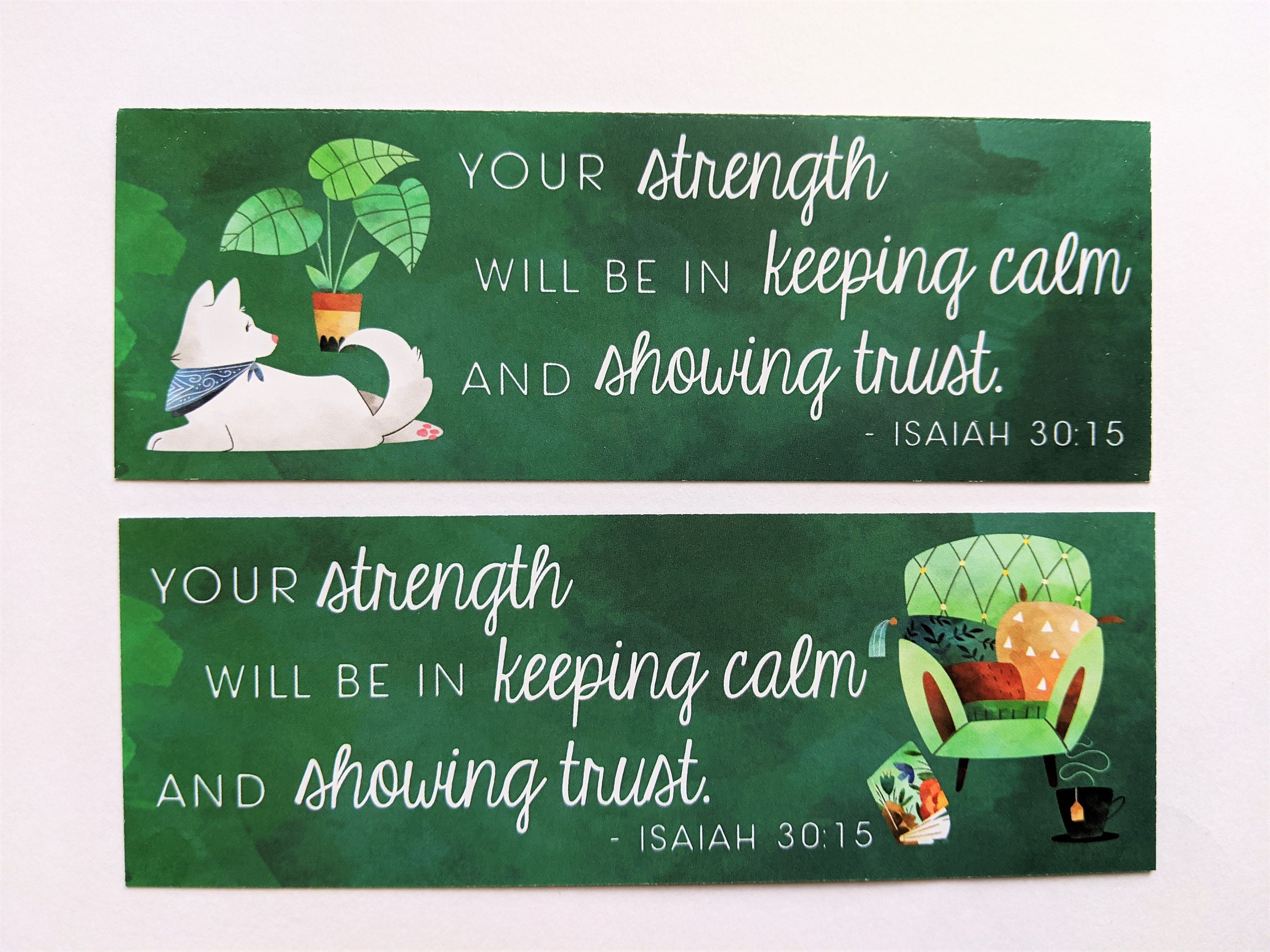 JW Jahr Text 2021 Lesezeichen Jesaja 30:15 Geschenk Ermutigung | Etsy